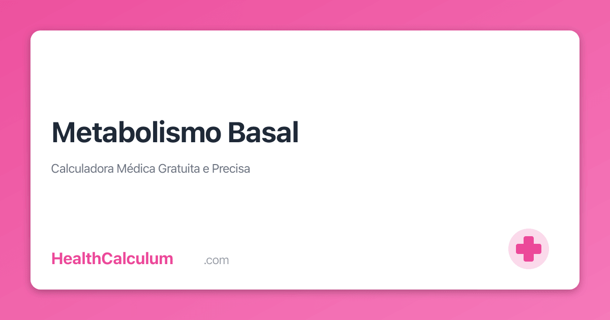 Basal Metabolism Calculator (BMR) - Nutrition | HealthCalculum ...