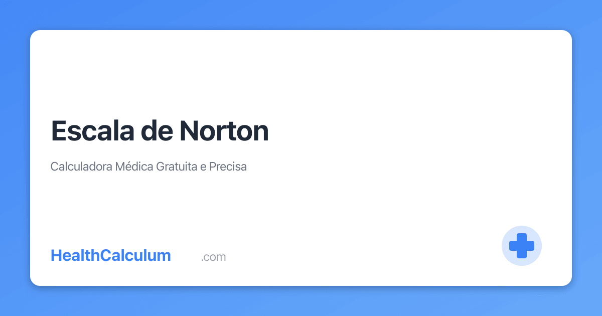 Norton Scale | HealthCalculum
